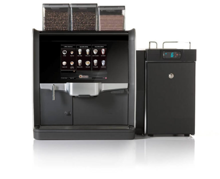 De Jong Nio. Kompakt kaffemaskin med kvalitet til kontoret.